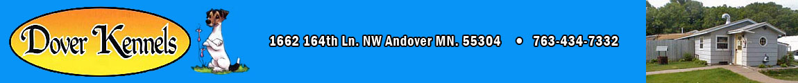 Dover Kennels, All Breed Dog Boarding, Andover, Minnesota